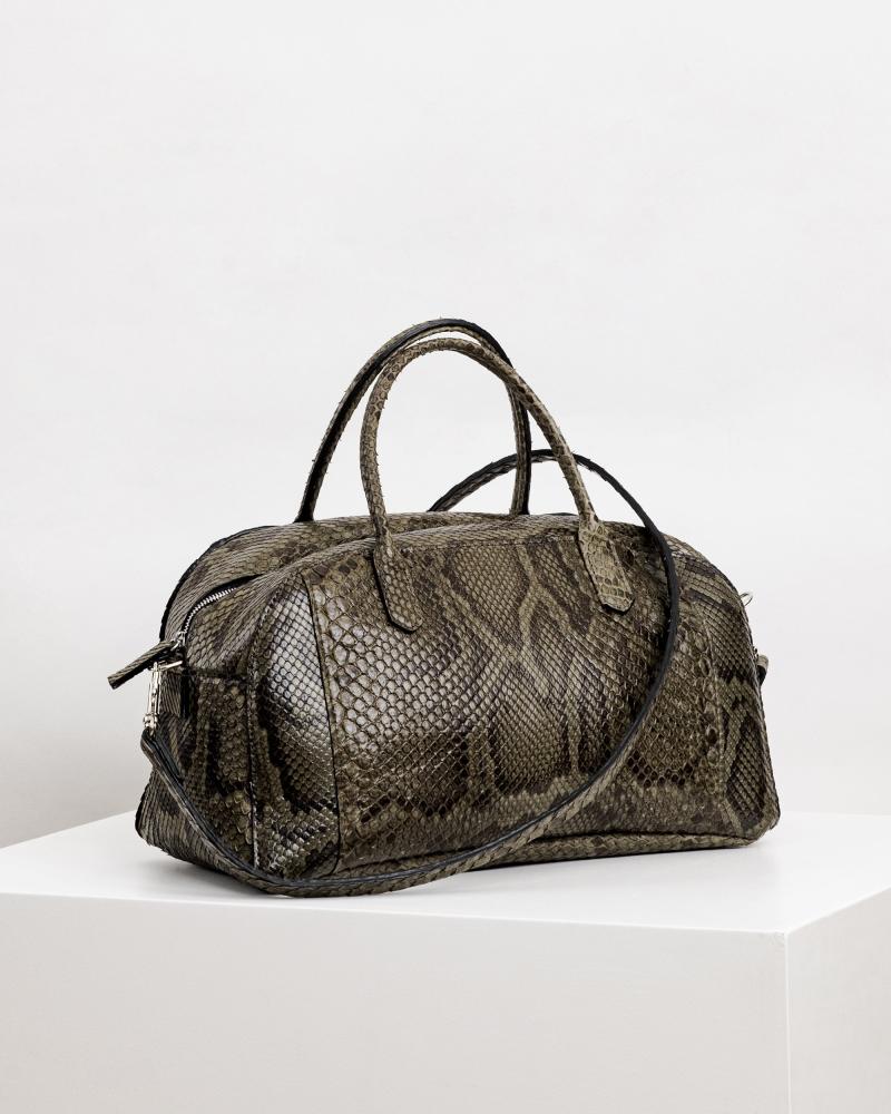 B May Mini Soft Zip Bag moss python o/s B. May Bags- abersons